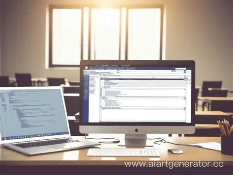 Interactive Software Development Class In A Modern Educational Institution Ai Art Generator