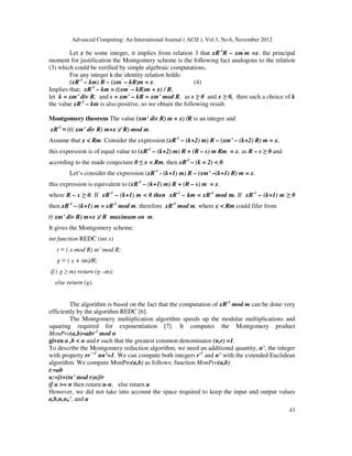 Justification Of Montgomery Modular Reduction PDF