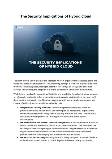 Ppt The Security Implications Of Hybrid Cloud Powerpoint Presentation