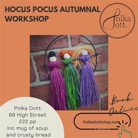 Hocus Pocus Workshop 7th October 2025 At 66 High Street Ecclesfield S35