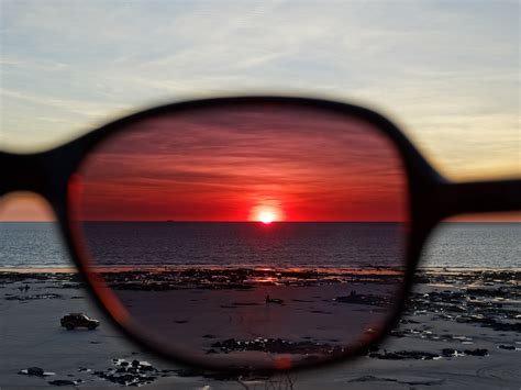 Sunglass Reflection Sunset
