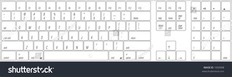 Keyboard Layout Vector Format Stock Vector Royalty Free 1050908