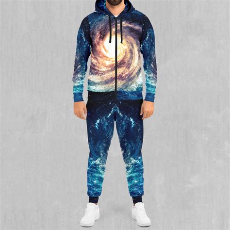 Spiral Galaxy Tracksuit Matching Hoodie And Sweatpants Colorful