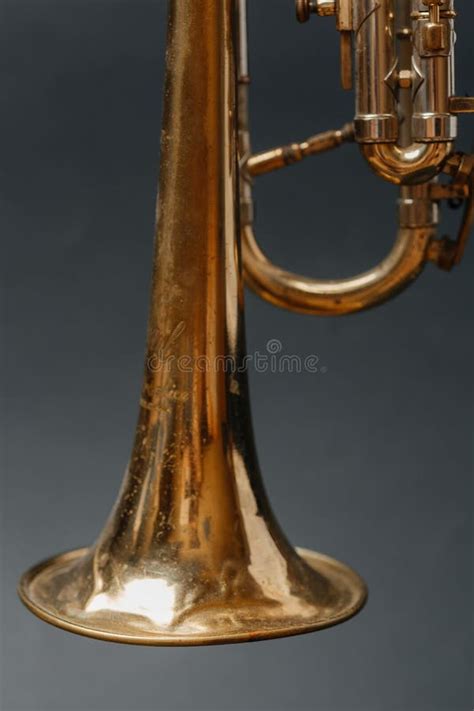 Golden Trumpet Musical Instrument Stock Photo Image Of Sound Modern