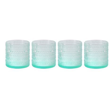 Halo Sage 13oz Dof Glass Set Of Four