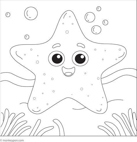 Sea Star Coloring Page
