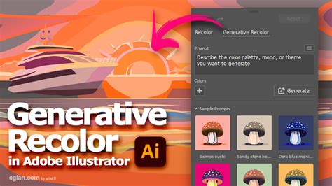 How To Use Generative Recolor In Adobe Illustrator Generative Ai Tool