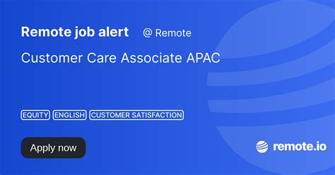 Customer Care Associate Apac