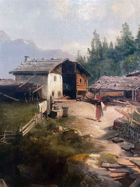 Купить Горный пейзаж неизвестный художник Западная Европа в Artglobe