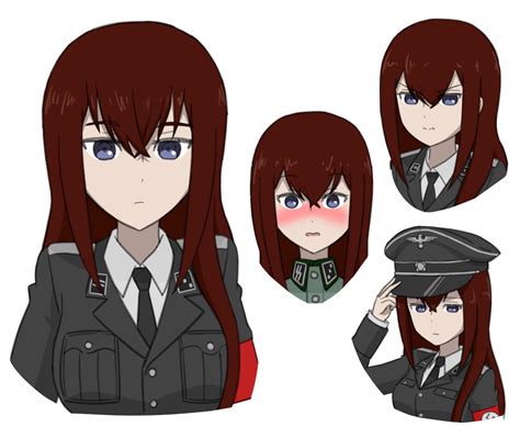 Black Cat03 Makise Kurisu Steinsgate Commission 1girl Armband