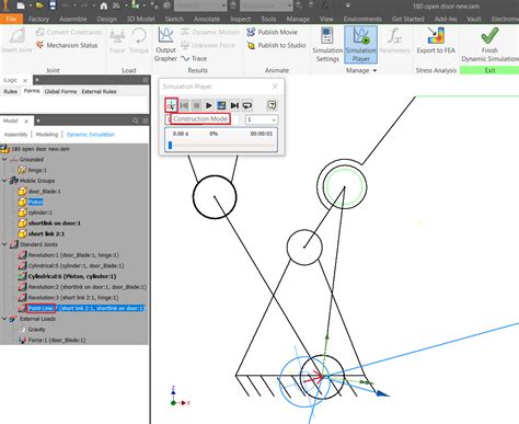 solved dynamic analysis to calculate reaction force autodesk community