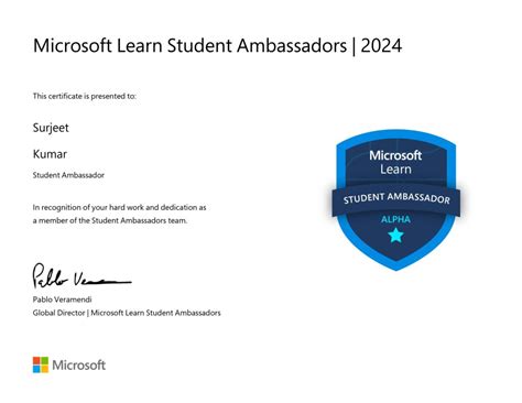 Microsoft Learn Student Ambassador