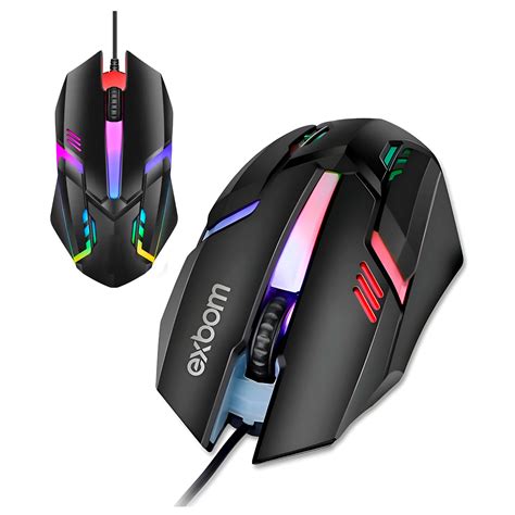 Mouse Gamer Usb Led Rgb 1200dpi Ms 62 Exbom