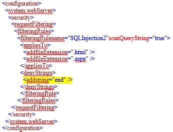 Blocking SQL Injection On IIS And Later Versions