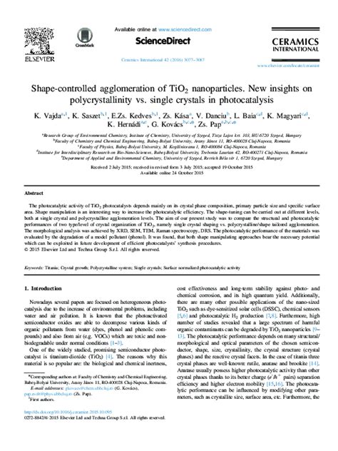 Pdf Shape Controlled Agglomeration Of Tio2 Nanoparticles New