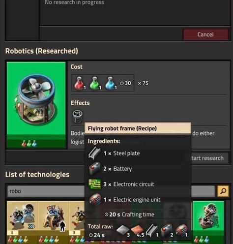 Flying Robot Frame Not Appearing R Factorio