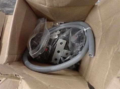 Lot Of Assorted Metal Pieces Metal Brackets And Enclosures Yellow