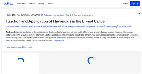 Function And Application Of Flavonoids In The Breast Cancer
