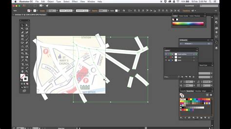 Drawing A Simple Street Map Using Adobe Illustrator Youtube
