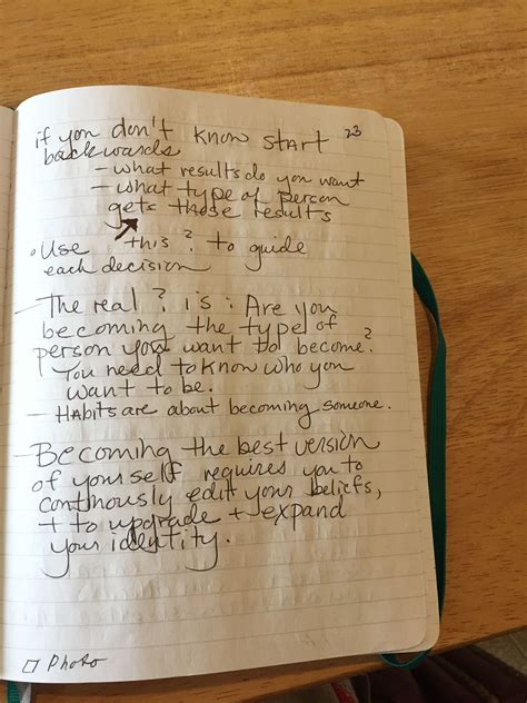 Moleskine Notebook With Writing