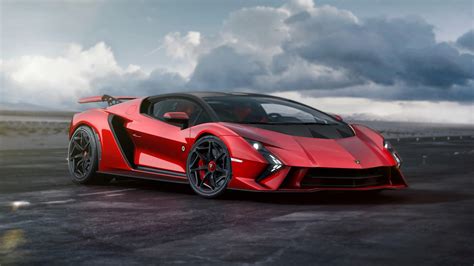 Red Lamborghini Invencible 2024 Car 4k 5k Hd Cars Wallpapers Hd