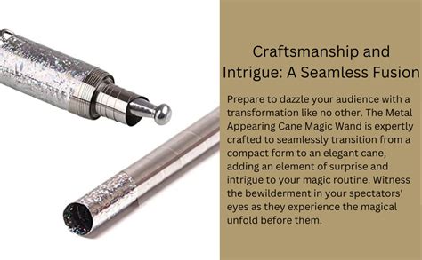 Mydayis Metal Appearing Cane Magic Wand For Professional Magician Stage