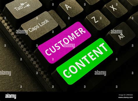 Sign Displaying Customer Content Word Written On Customers Are Devoted To A Company S Is