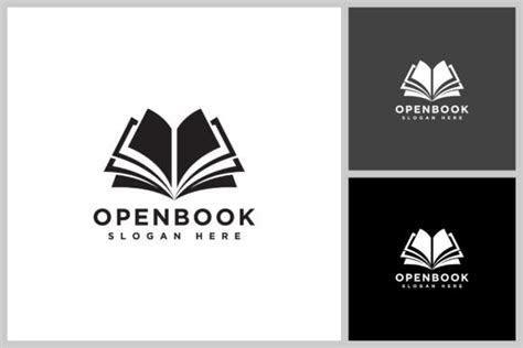 Open Book Logo Vector Design Template Graphic By Dunia8103 · Creative Fabrica