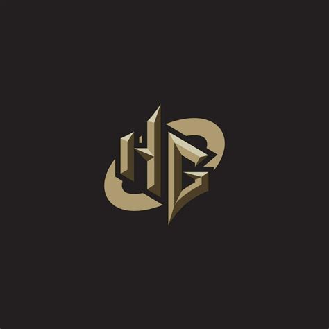 Hg Initials Concept Logo Professional Design Esport Gaming 35168295 Vector Art At Vecteezy