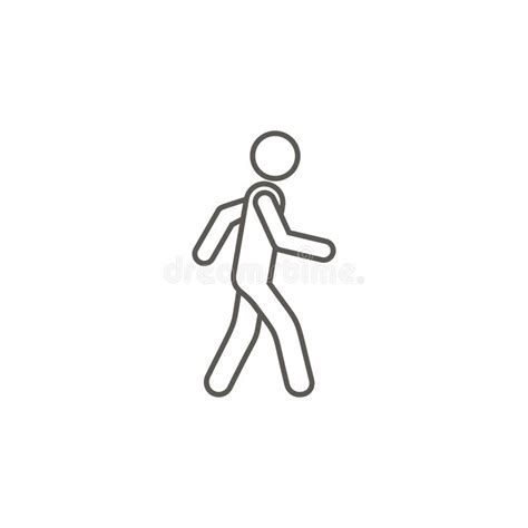 Man Walking Vector Icon Simple Element Illustration From Map And Navigation Concept Man