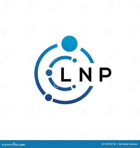 Lnp Letter Technology Logo Design On White Background Lnp Creative