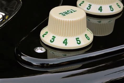 Customized Green Numbers And Letters Strat Knob Sets