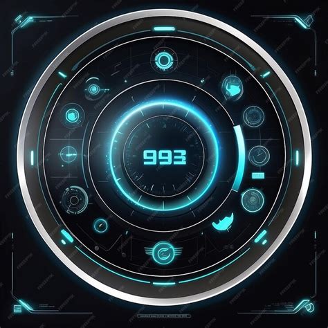 Premium Photo Hud Mockup Futuristic Interface Digital Display Scifi