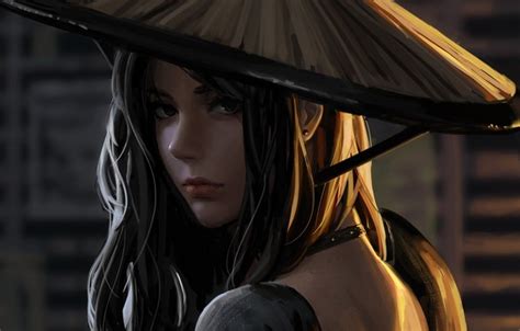 Wallpaper Girl Long Hair Hat Anime Beautiful Pretty Lips Face