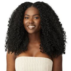 Outre Big Beautiful Hair Human Hair Blend Clip In Bohemian Curl 14