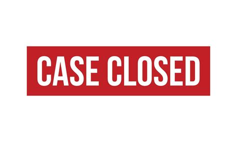 Case Closed Rubber Stamp Red Case Closed Rubber Grunge Stamp Seal