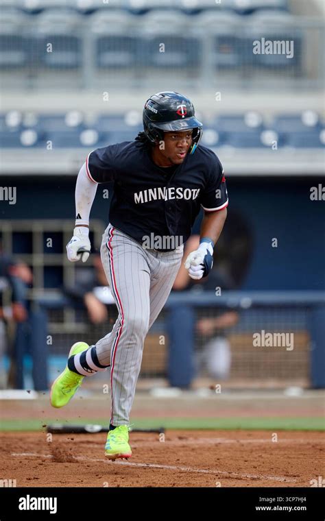 Minnesota Twins Quentin Young 40 Running The Bases During An Milb
