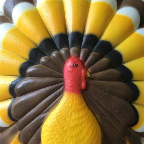 Vintage Thanksgiving Blow Mold 20 Inch Turkey Blow Mold Vintage