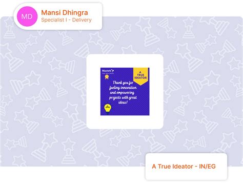 Mansi Dhingra On Linkedin Atrueideatorineg