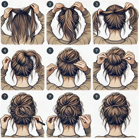 Messy Bun Messy Bun How To Messy Bun Instructions Step By Step Updos
