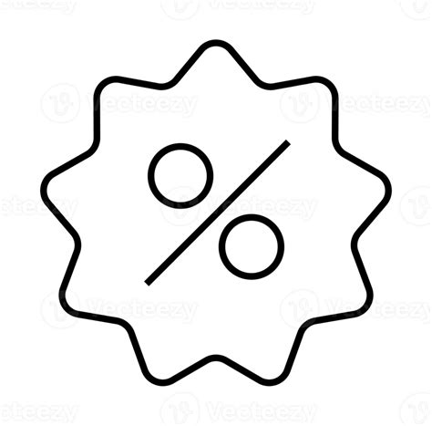 Discount Percentage Symbol On Star Badge Offering Savings 53239016 Png