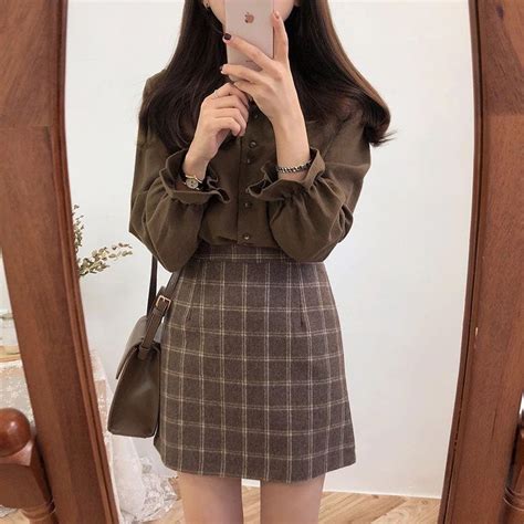 Dark Academia Y2k Autumn Edwardian Blouse Women Light Academia Clothing