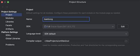 How To Change The Java Version In An Intellij Project Baeldung