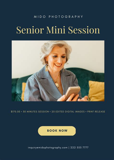 Free Senior Mini Session Template To Edit Online