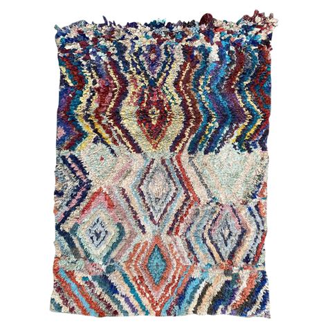 Vintage Moroccan Boucherouite Rug For Sale At 1stdibs