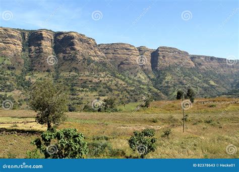 Landschaft Der Simien Berge In Äthiopien Stockbild Bild Von Afrika Park 82378643