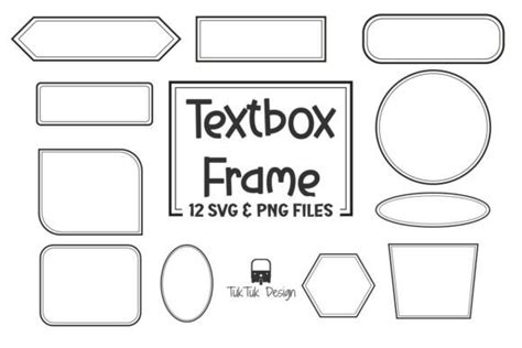 Text Box Frame Flowchart Svg And Png Art Graphic By Tuktuk Design