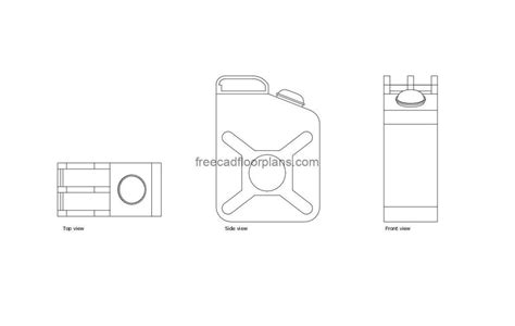 Fuel Container Free Cad Drawings