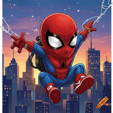 Cute Cartoon Spiderman Wallpaper