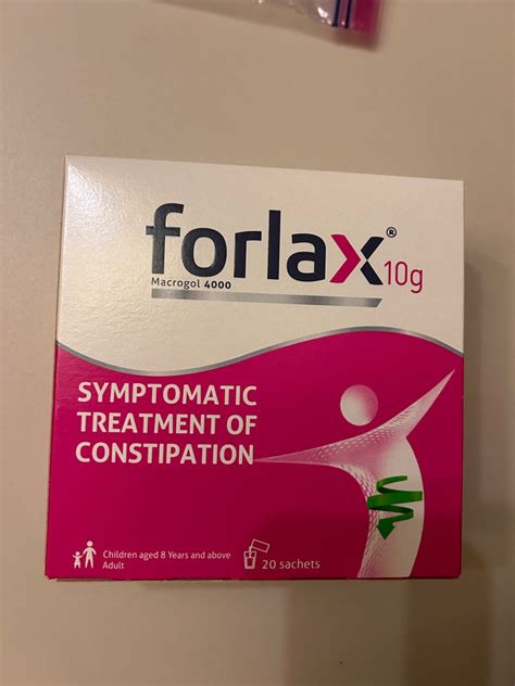Forlax New Box 20 Sachets Health And Nutrition Health Supplements Vitamins And Supplements On